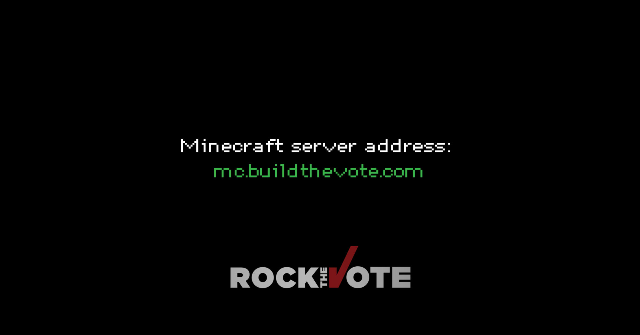 A Minecraft Voting Experience by Rock The Vote - Learn about the ...